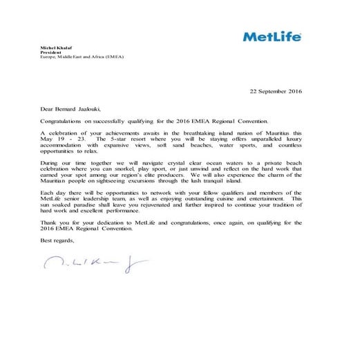 Mauritius invitation letter | DOCX