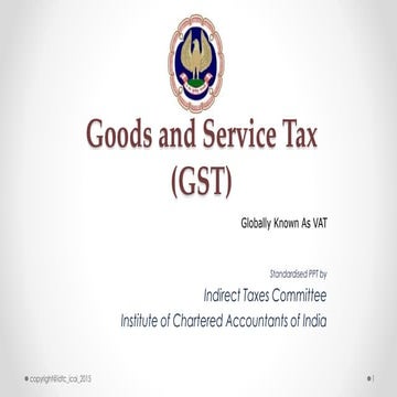 Presentation on GST | PPTX
