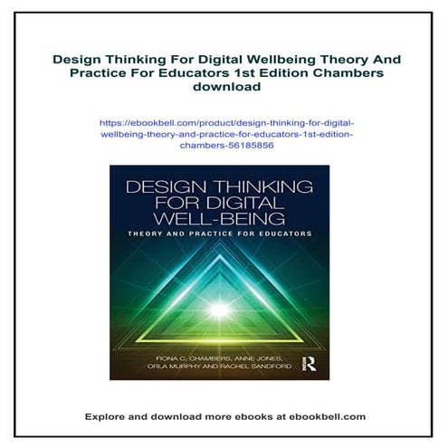Design Thinking For Digital Wellbeing Theory And Practice For Educators ...