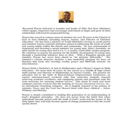 Wayne Bio | PDF