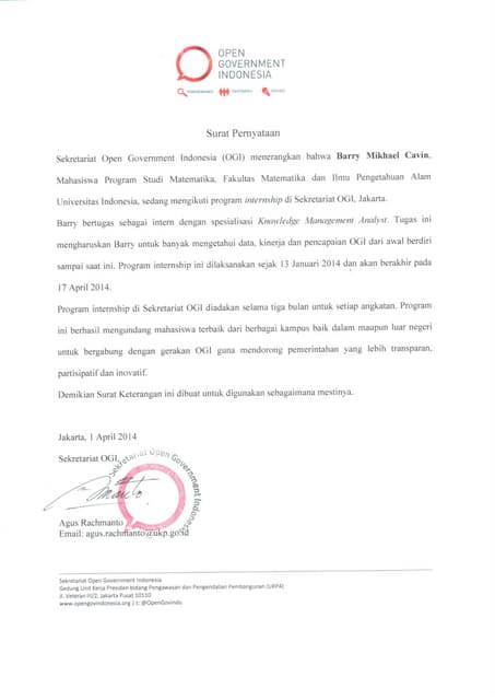 Recommendation Letter - Barry | PDF