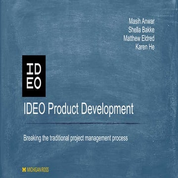 IDEO Product Development Presentation Team 4_Final | PPTX