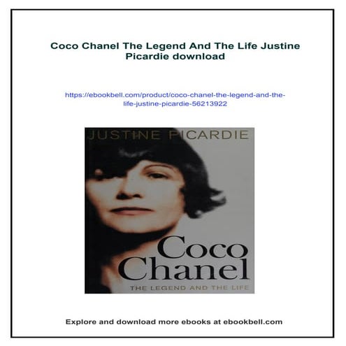 Coco Chanel The Legend And The Life Justine Picardie | PDF
