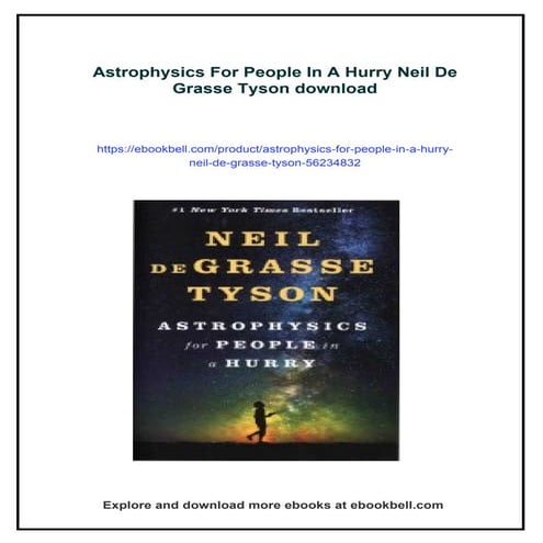 Astrophysics For People In A Hurry Neil De Grasse Tyson | PDF