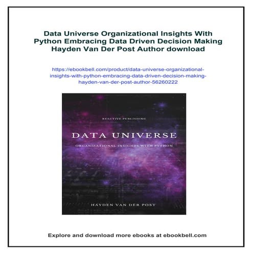 Data Universe Organizational Insights With Python Embracing Data Driven ...