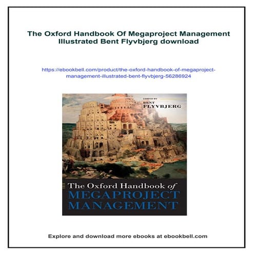 The Oxford Handbook Of Megaproject Management Illustrated Bent ...