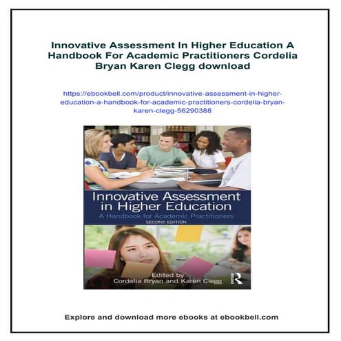 Innovative Assessment In Higher Education A Handbook For Academic ...