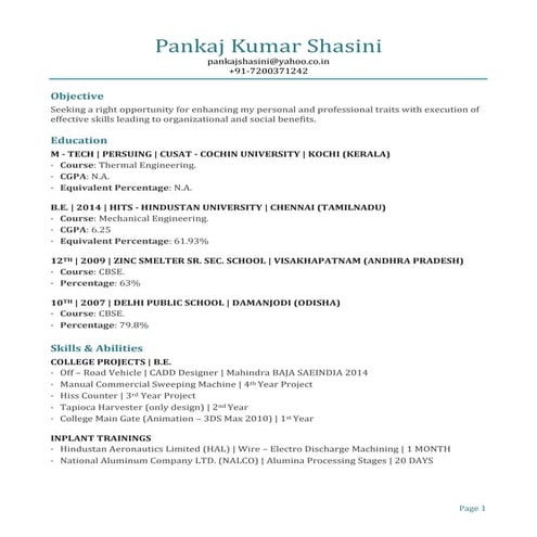 RESUME ABHISHEK | DOCX