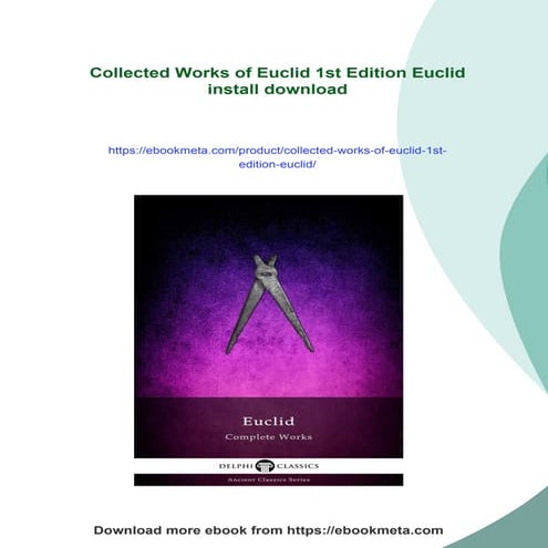 Collected Works of Euclid 1st Edition Euclid | PDF