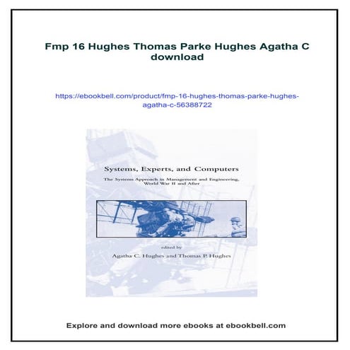 Fmp 16 Hughes Thomas Parke Hughes Agatha C | PDF