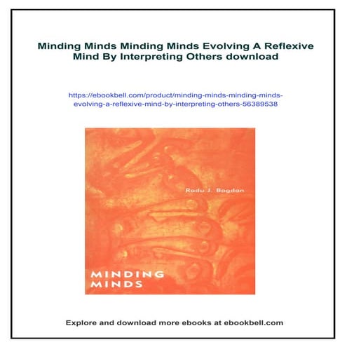 Minding Minds Minding Minds Evolving A Reflexive Mind By Interpreting ...