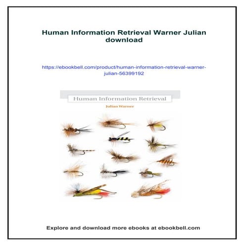 Human Information Retrieval Warner Julian | PDF
