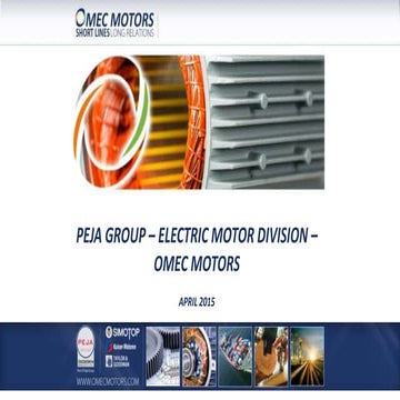 WITHOUT PR 150209 PPP Peja - Motor division - Omec presentation | PPTX