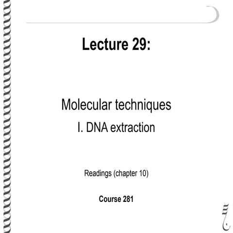 281 lec29 mol_tech1 | PPT | Free Download