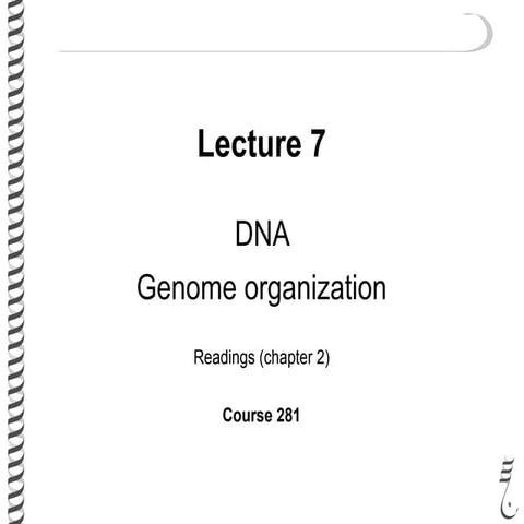 281 lec7 genome_organization | PDF