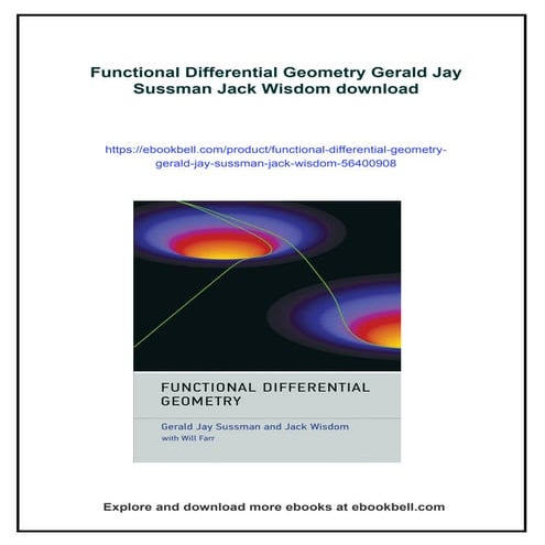 Functional Differential Geometry Gerald Jay Sussman Jack Wisdom | PDF