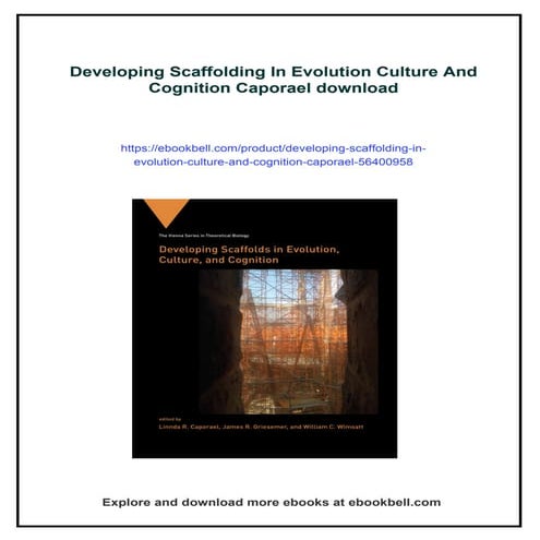Developing Scaffolding In Evolution Culture And Cognition Caporael | PDF