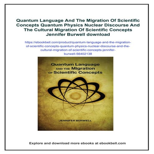 Quantum Language And The Migration Of Scientific Concepts Quantum Physics Nuclear Discourse And ...