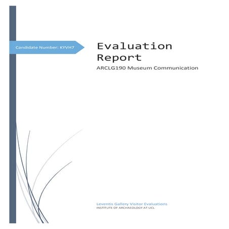 Visitor Evaluations Communications Report | PDF