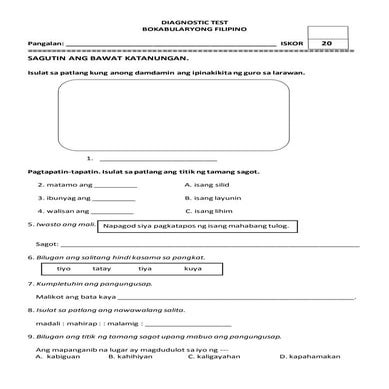 28236307 diagnostic-test-sa-filipino | DOCX