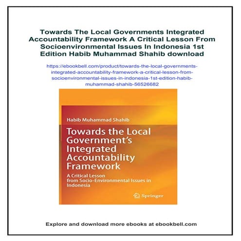 Towards The Local Governments Integrated Accountability Framework A ...