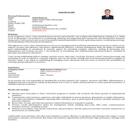 Abdul Rehman Linkedin Pdf