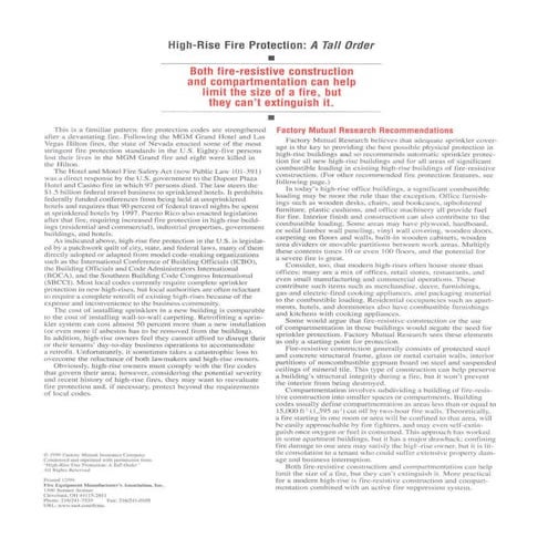 2829 High Rise Fire Protection: A Tall Order | PDF | Civil Engineering ...