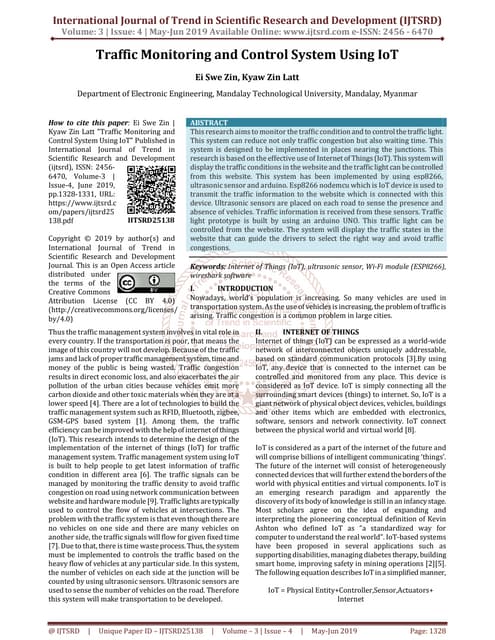 Smart Traffic Management System presentation | PPT