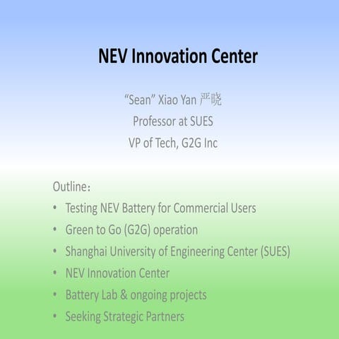 NEV Inno Center | PPT
