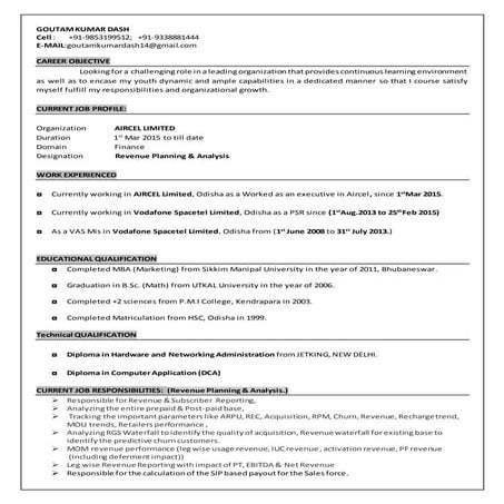 vinod cv - Copy | DOCX