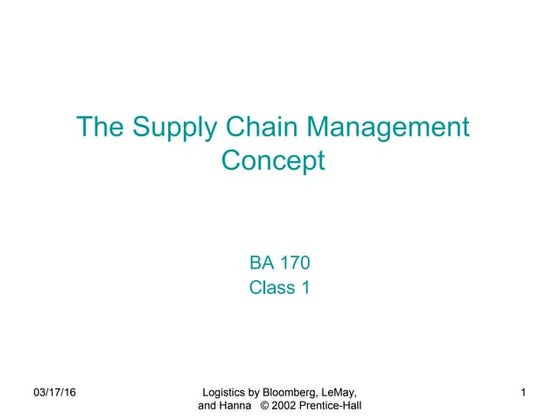 Basics of logistics and supply chain.ppt