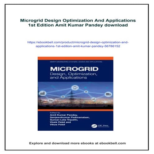 Microgrid Design Optimization And Applications 1st Edition Amit Kumar Pandey | PDF