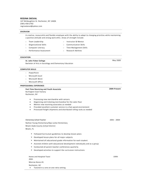 2016 Current Resume | PDF