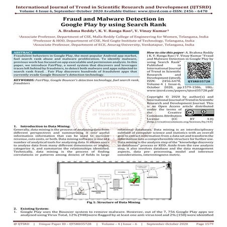 Fraud and Malware Detection in Google Play by using Search Rank | PDF