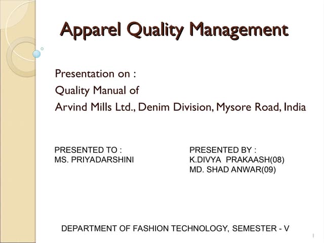 Garments Manufacturing Flow chart | PDF