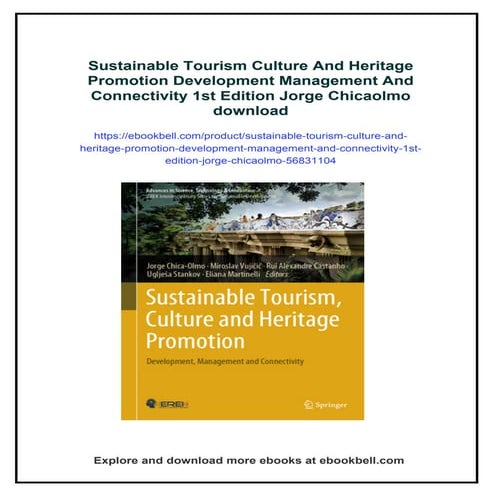 Sustainable Tourism Culture And Heritage Promotion Development ...