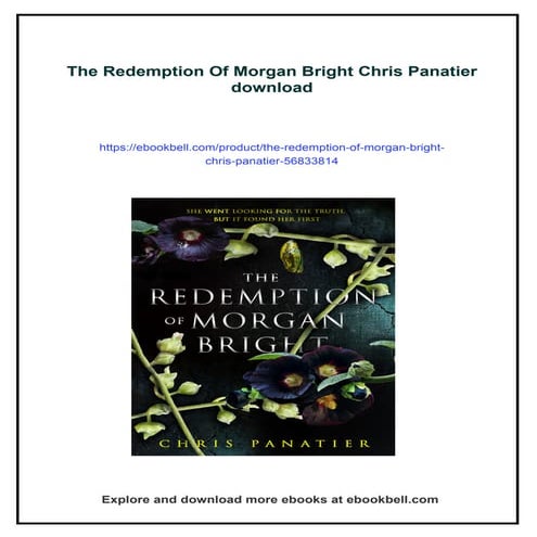 The Redemption Of Morgan Bright Chris Panatier | PDF