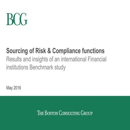 160513 Study Sourcing in risk and compliance functions | PDF ...