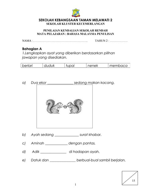 Set soalan berdasr jsu bm t4 | DOCX
