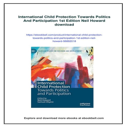 International Child Protection Towards Politics And Participation 1st ...