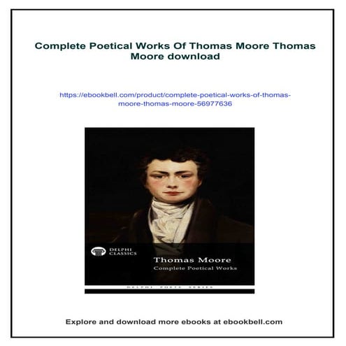 Complete Poetical Works Of Thomas Moore Thomas Moore | PDF