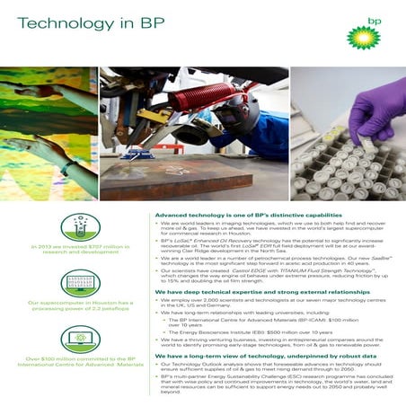 Technology in BP - Factsheet | PDF