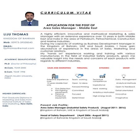 LIJU THOMAS CV | PDF