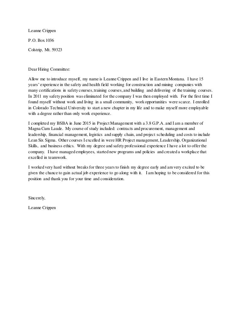 Cover Letter And Resume Cover Letter And Resume