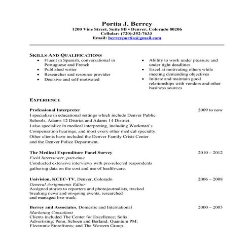 Maria Peña Resume | DOCX