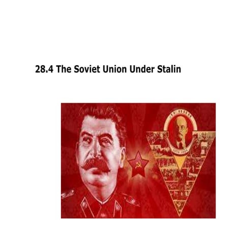 28 4 soviet union under stalin | PPT