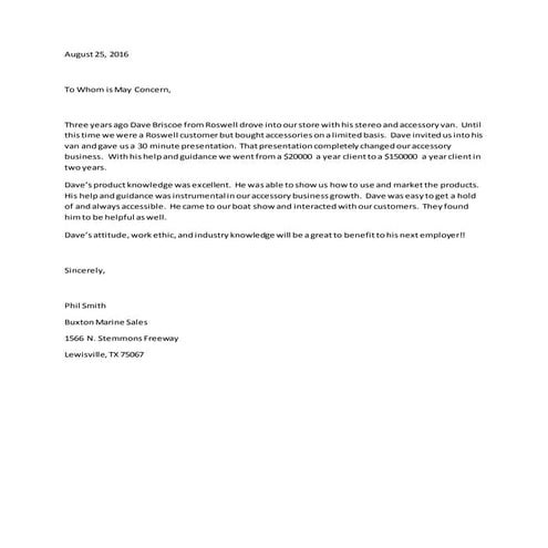 Buxton Marine Letter | DOCX