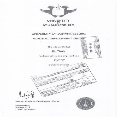 ID and Qualifications | PDF