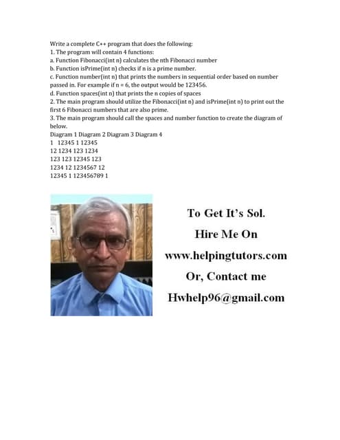 Write A Complete C Program That Does The Following 1 The Program 3186