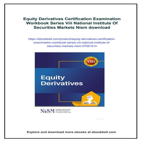 Study Material - [NISM] Series-VIII Equity Derivatives | PDF